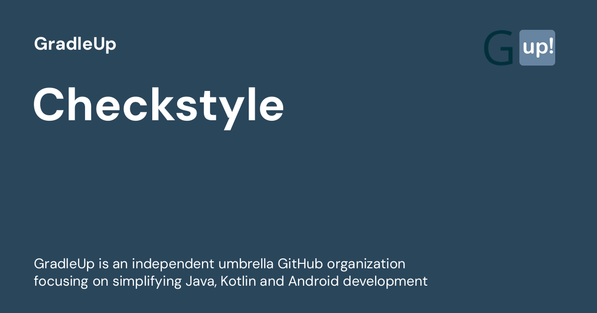 Checkstyle - GradleUp